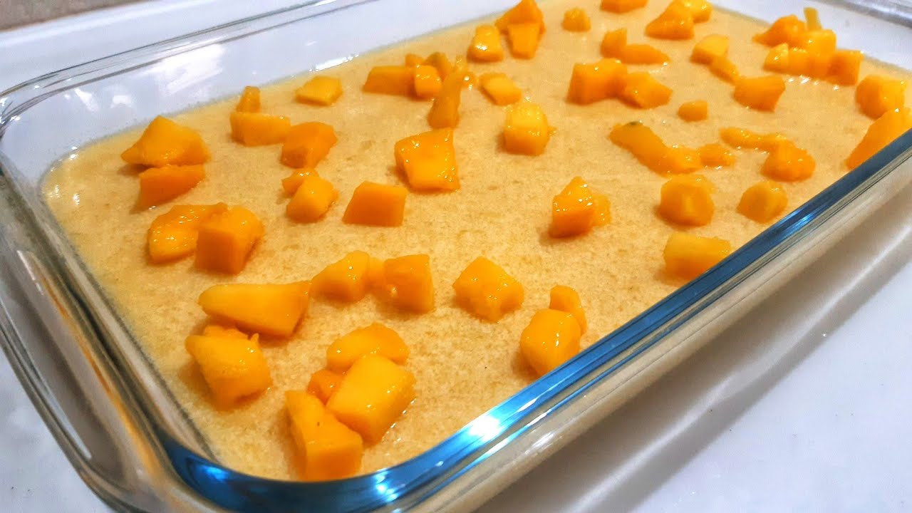 Mango pudding//Easy Mango pudding//Mango recipe//EASY COOKING ec - YouTube