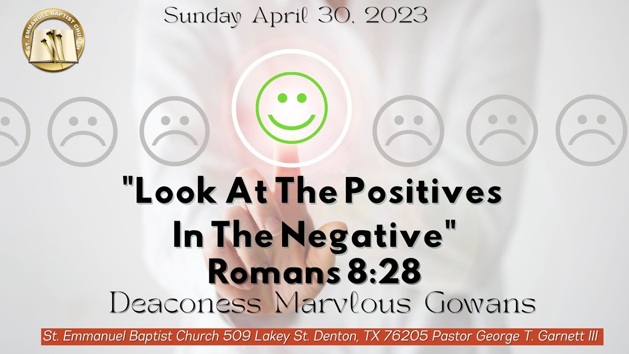 Look At The Positives In The Negative Romans 8 28 Deaconess Marvlous look-at-the-positives-in-the-negative-romans-8-28-deaconess-marvlous