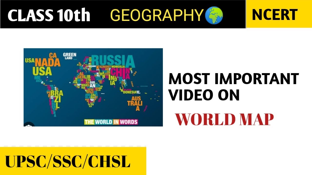 World map: basics of world map 🌍. World map by Khan sir. World map for ...