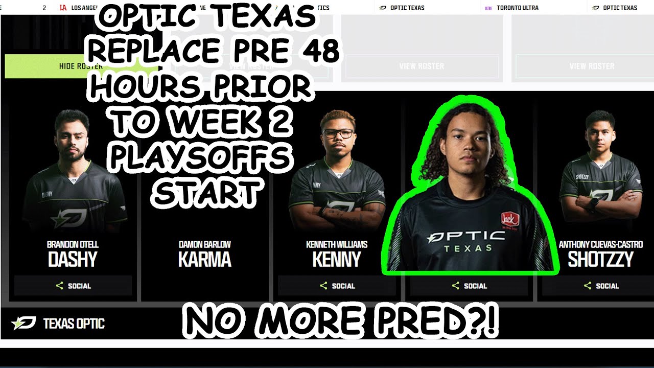 OPTIC PRED HAS BEEN DROPPED JUST LIKE MY FPS - YouTube