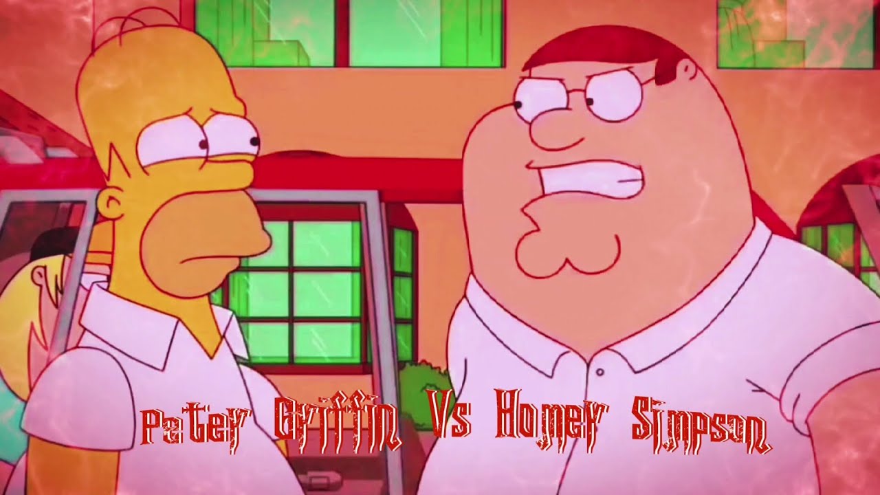 Peter Griffin Vs Homer Simpson Diabolical Invincible Me Edition - YouTube