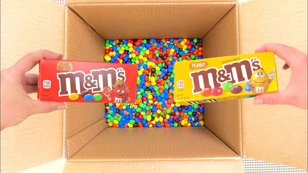 BIG MIXING ALL MY CANDY WITH M&M'S. WEIRDLY SATISFYING VIDEO - YouTube