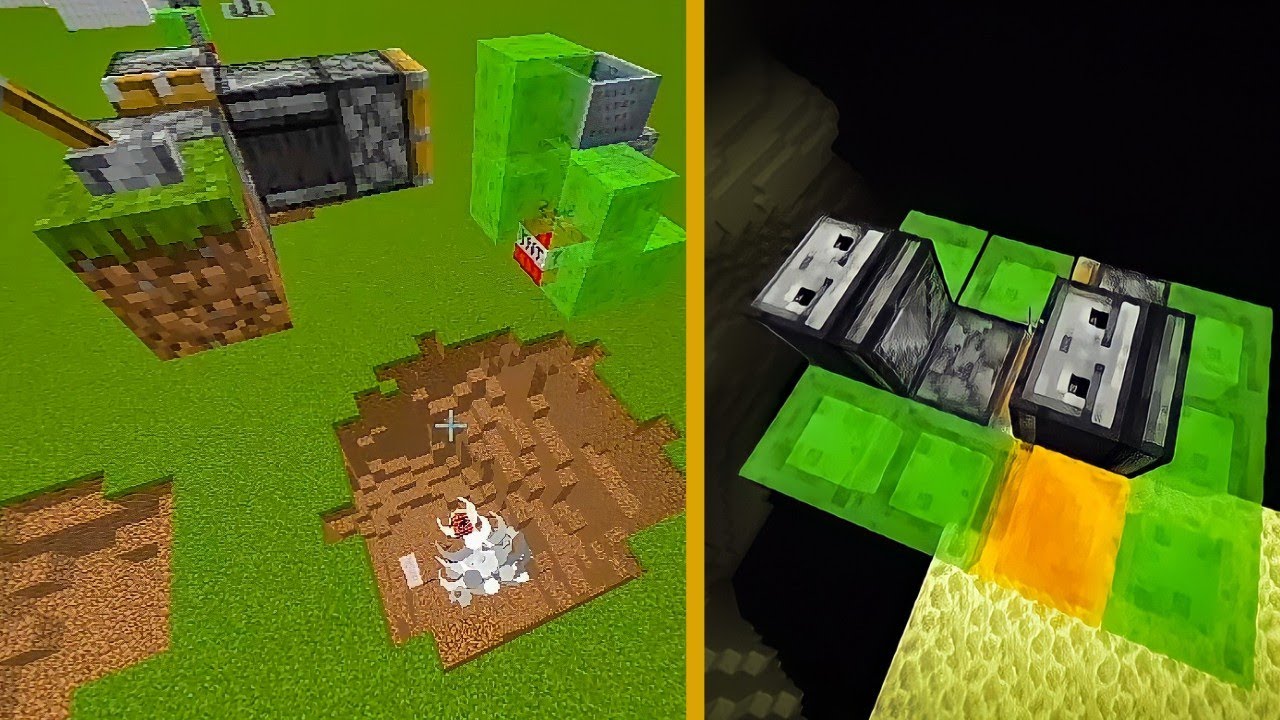 redstone flying machine - YouTube