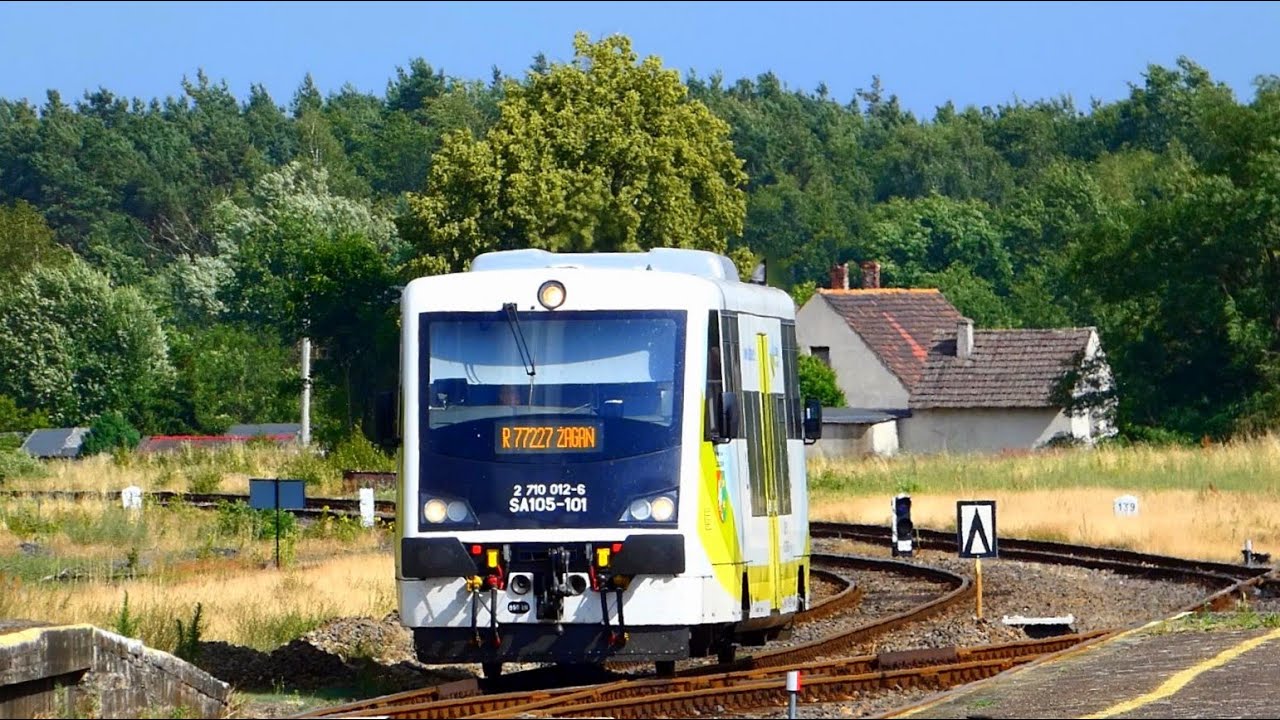 ŻAGAŃ SA105-101 jako Regio Małomice-Żagań - YouTube