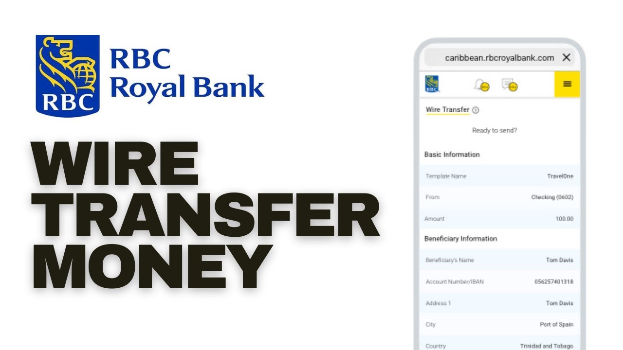 How To Wire Transfer Money RBC 2024! (FULL GUIDE) - YouTube
