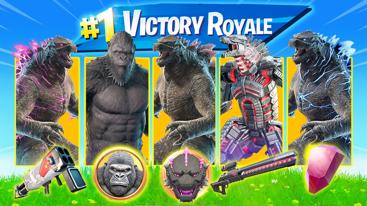The *RANDOM* Godzilla Boss Challenge in Fortnite! - YouTube