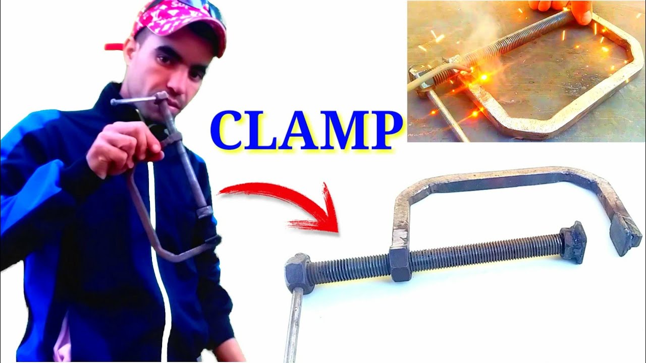 machining and welding a strong steel c- clamp - YouTube