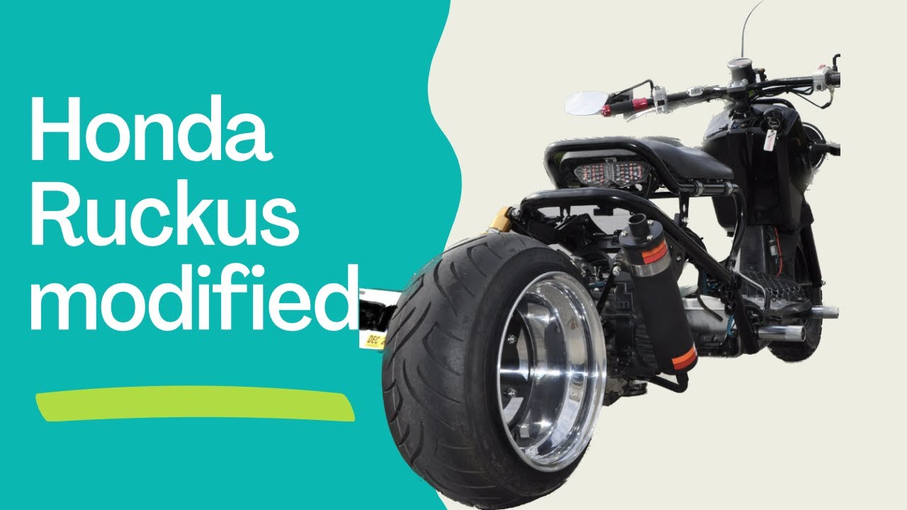 HONDA RUCKUS MODS. STRETCHING WITH BIOGGER TIRE AND EXHAUST ...