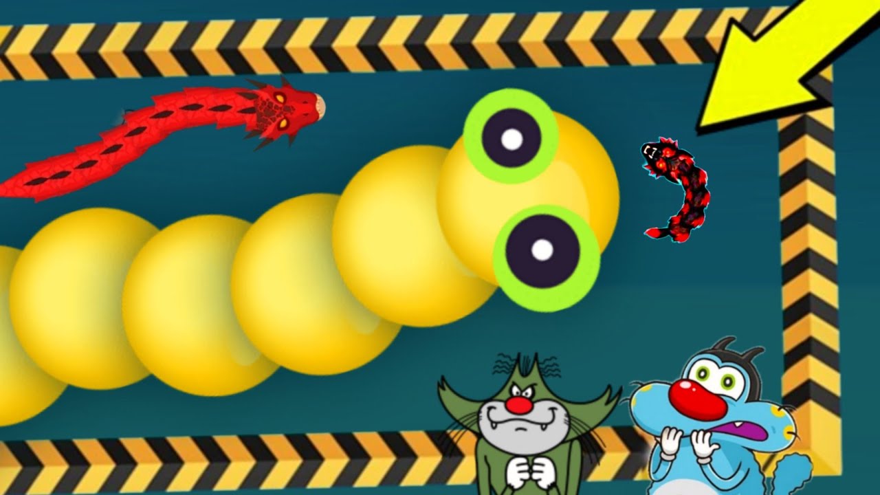 OGGY And JACK Play Saamp Wala game In Snake.io 🤣🤣 | Funny Game with ...