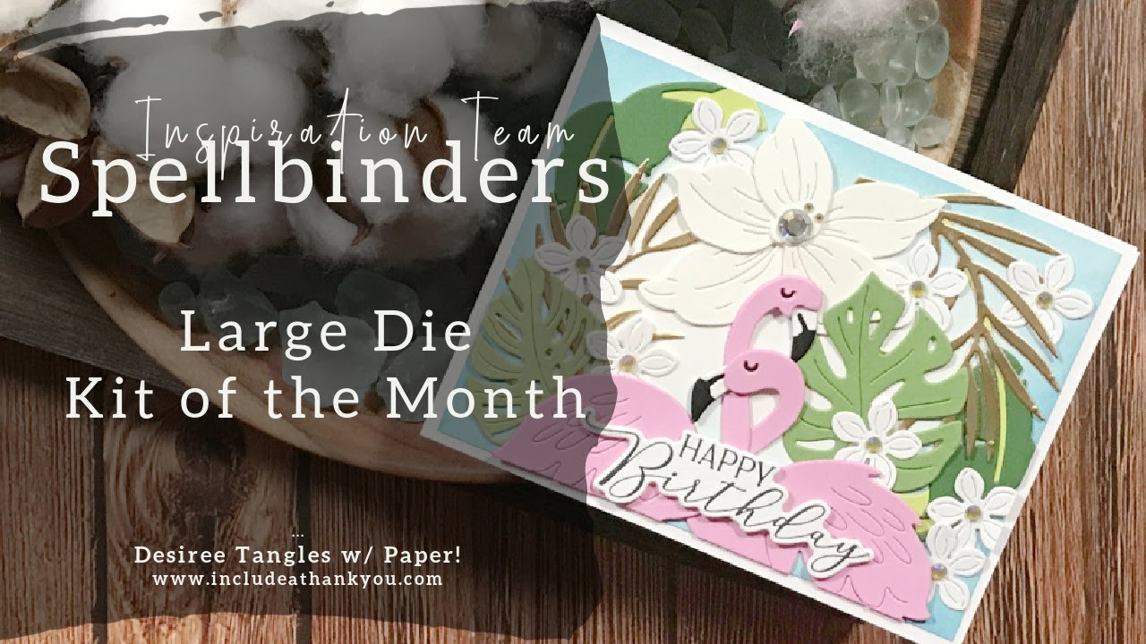 A Tropical Birthday Card! | Spellbinders Club Kits of the Month | Large ...
