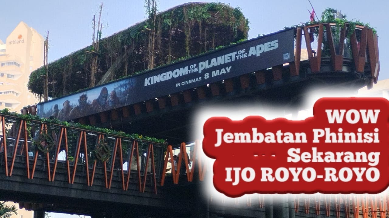 WAH TAMBAH KEREN | JEMBATAN PENYEBRANGAN ORANG (JPO) PINISI SEKARANG ...