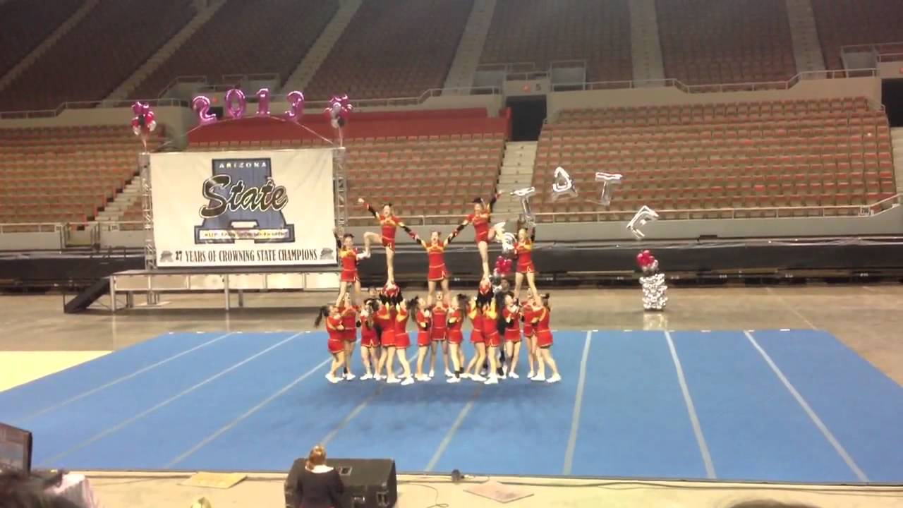 Chaparral high Arizona state cheer/Pom tournament 2013 - YouTube