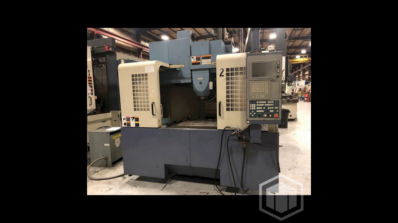 OKK VM5 II CNC Vertical Machining Center (2003) - YouTube
