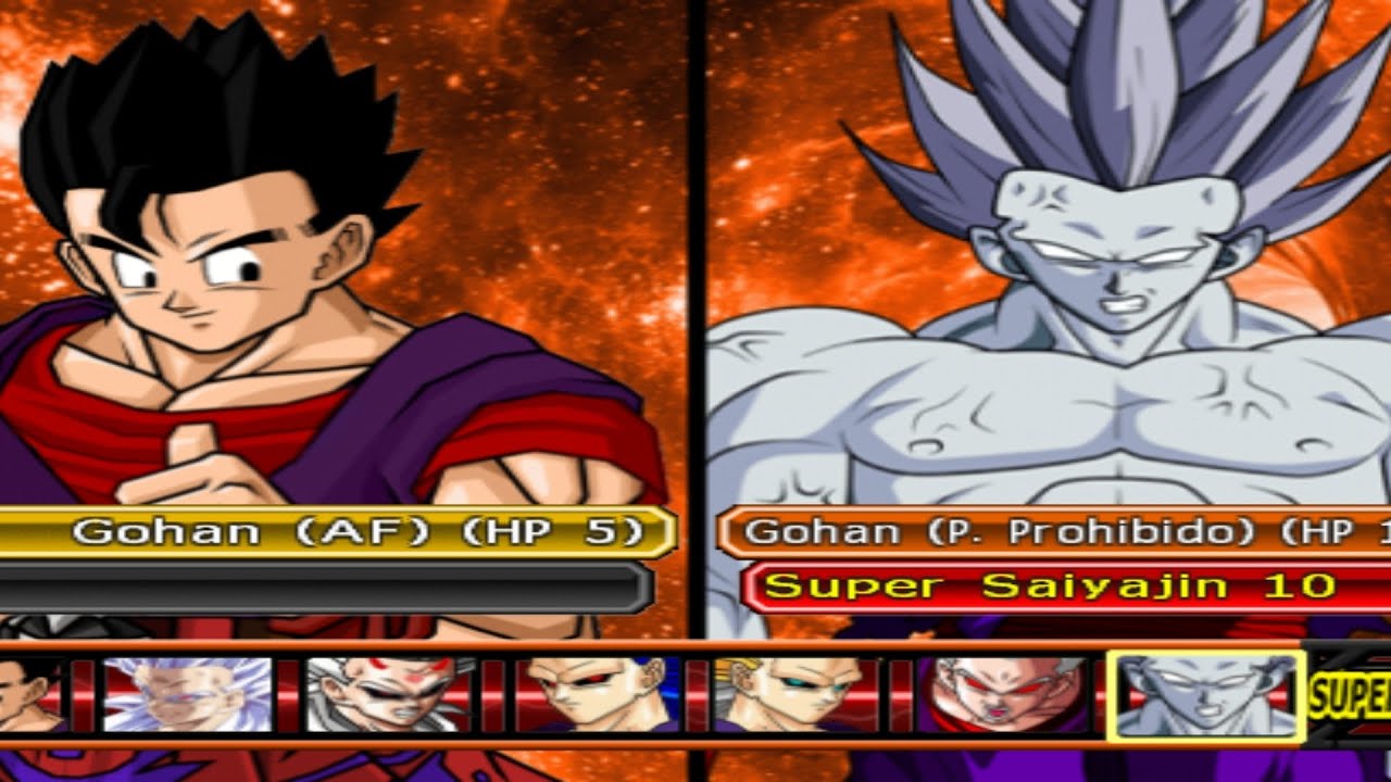 FORMA INICIAL vs FORMA FINAL|GOHAN ESTADO BASE TEAM vs GOHAN SSJ 10 ...