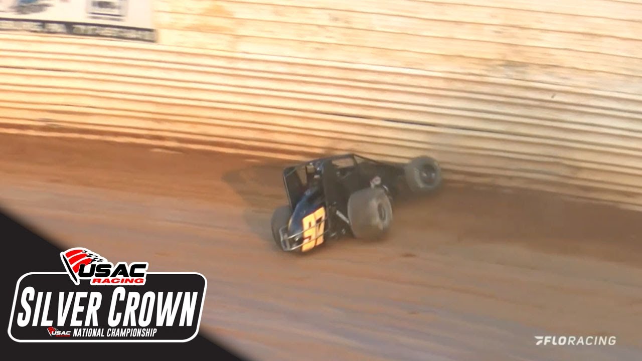 Mitchell Moles Crashes Immediately After Breaking Track Record | USAC ...