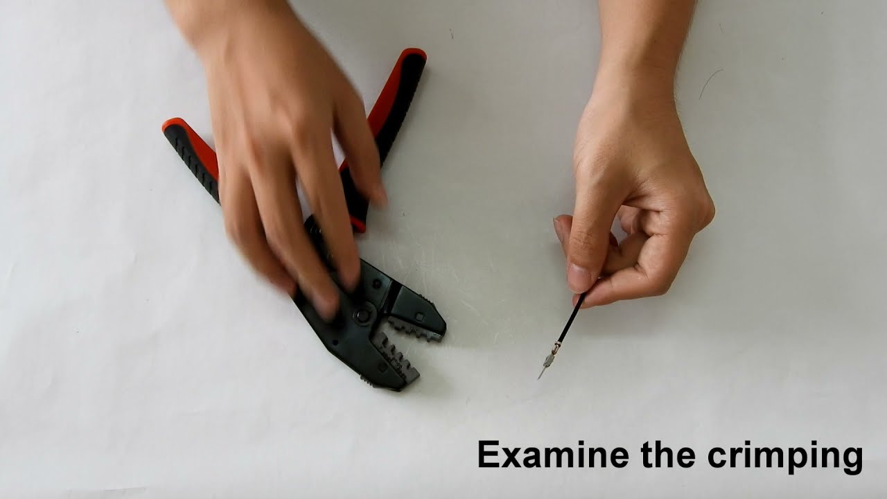 How to crimp JPT flat & receptacle MCP connectors-L10 jaw Quick Change ...