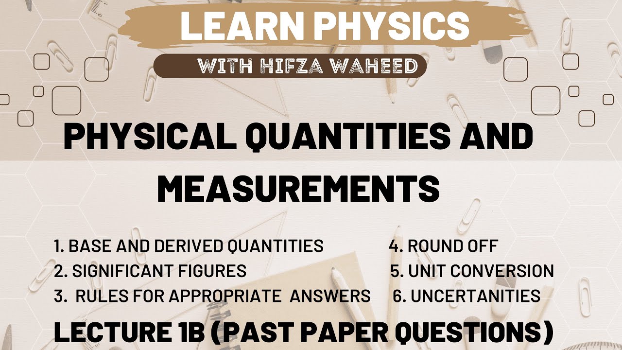 Past Paper Questions from Physical Quantities and Measurements - YouTube