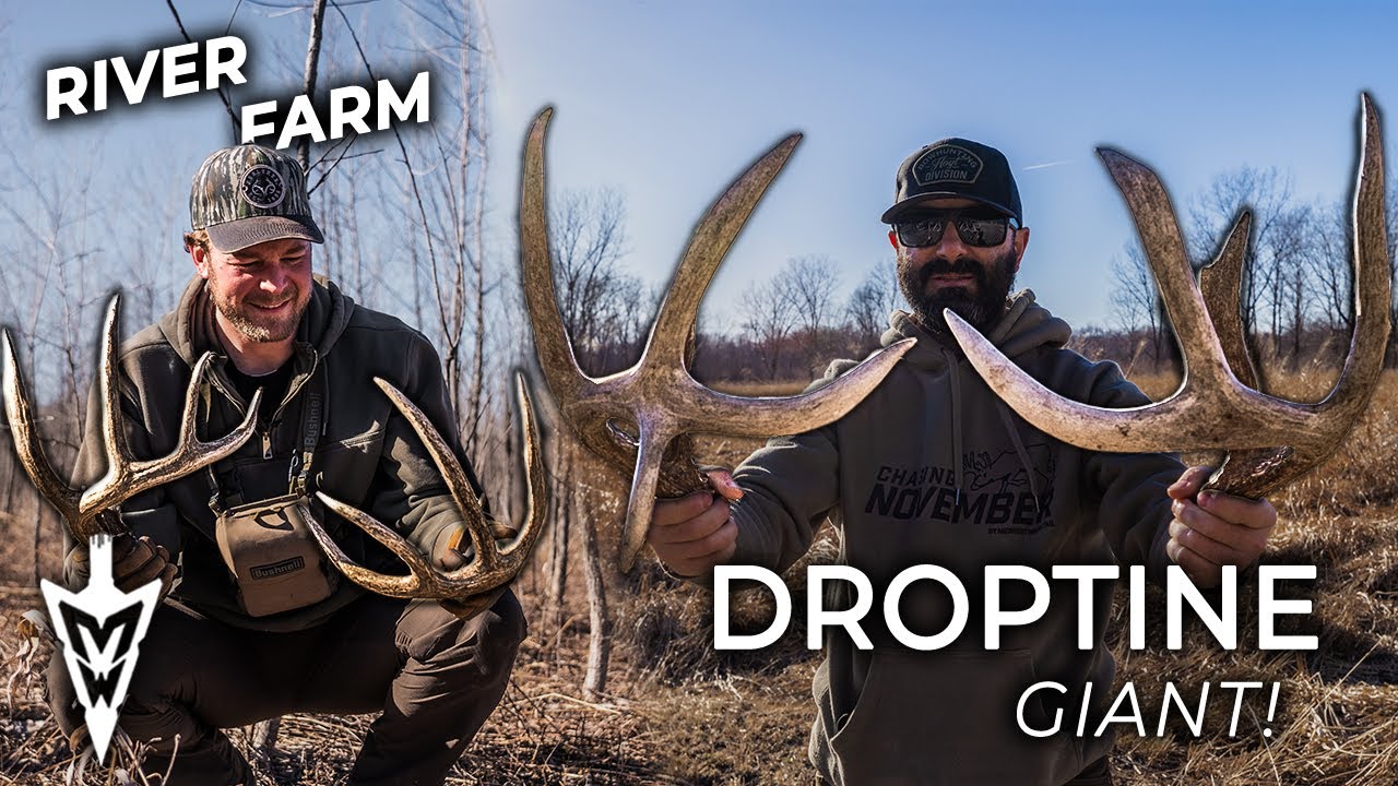 River Farm Drop Tine Giant Sheds MATCHED UP, 34 Deer Antlers In One Day ...