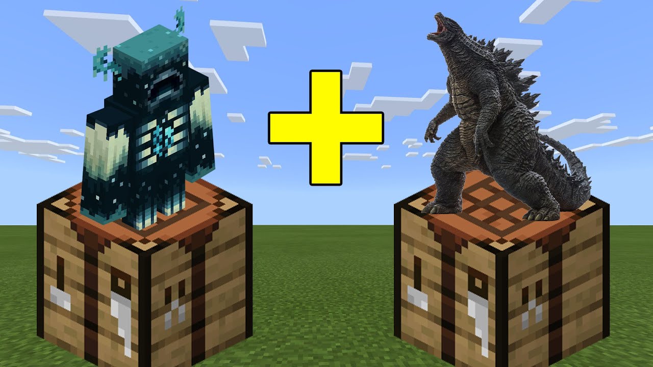 I Combined A Warden and GODZILLA in Minecraft ... - YouTube