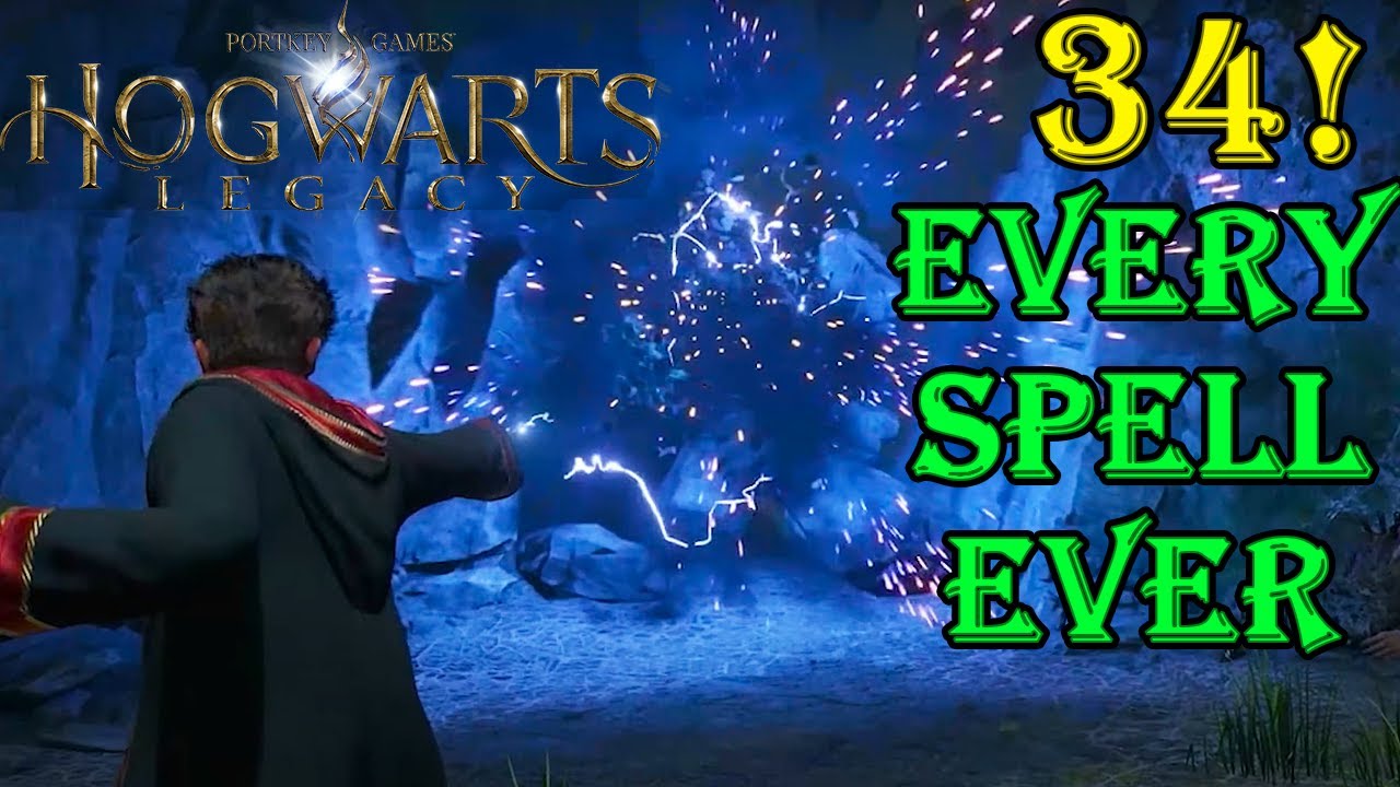 Every Official Spell Demonstration(34) in Hogwarts Legacy 4K UHD 60 FPS | Hogwarts Legacy ...