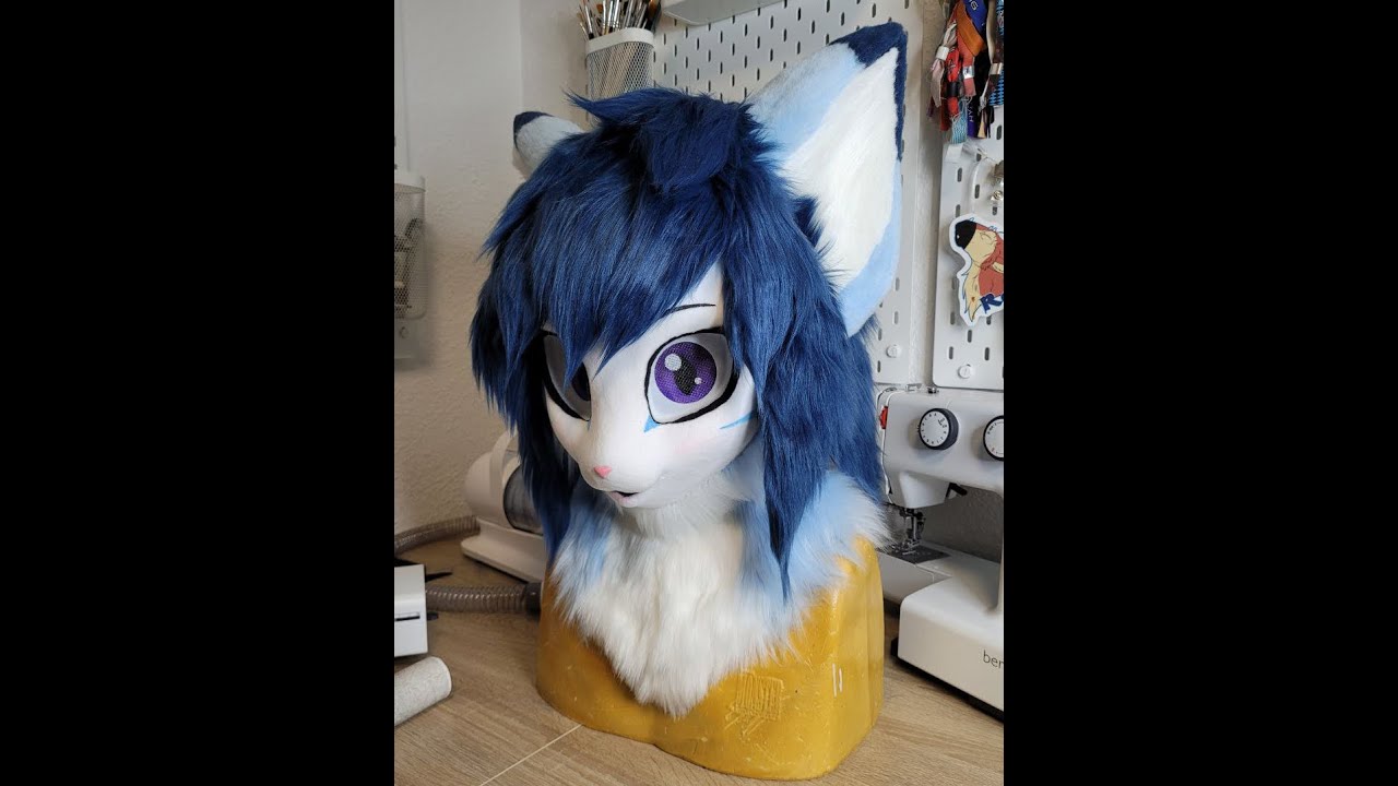 Premade Kemono Cat Fursuit Head - Product Showcase Video - YouTube