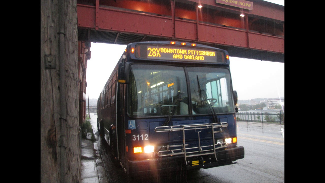 Port Authority Route 28X: 2005 Neoplan AN460 #3112 Audio/Video - YouTube