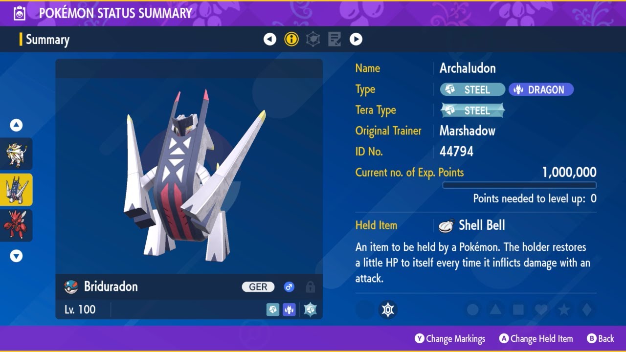 Archaludon (Steel Tera) - Solo - 7 Star Baxcalibur Raid - Pokemon ...
