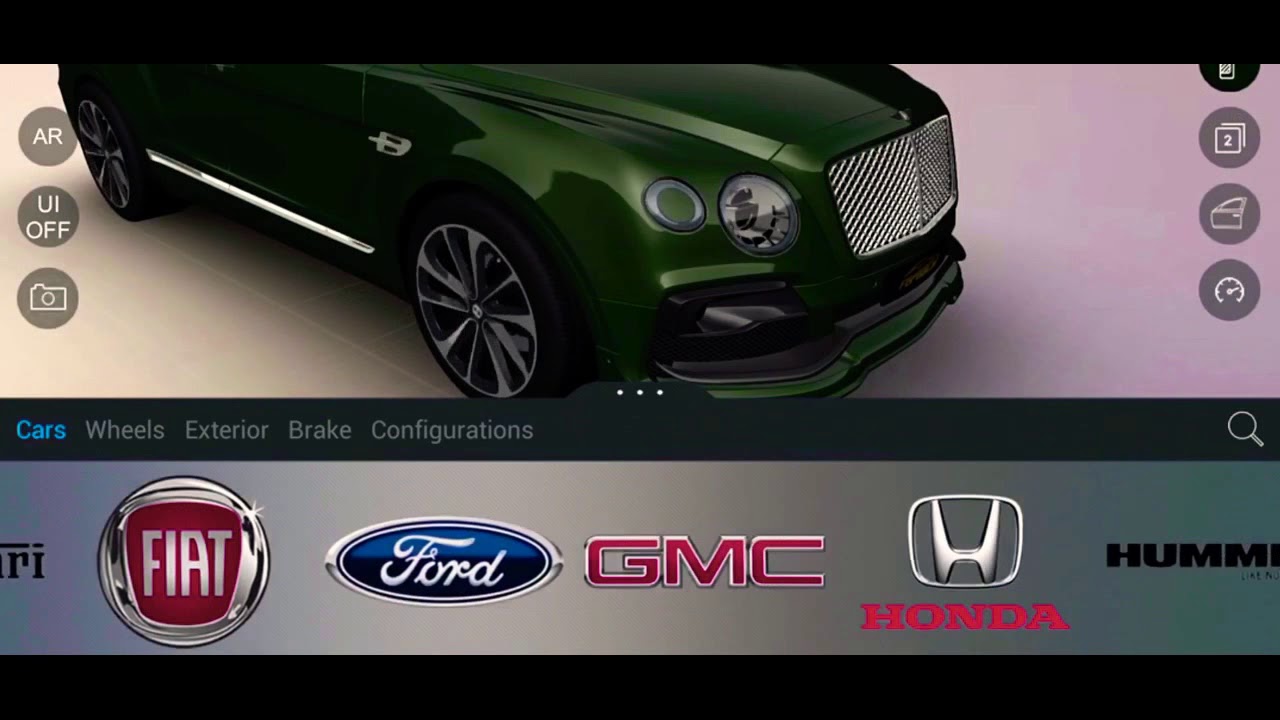 3D Configurator Car AR ARkit Mercedes AMG GT FormaCar augmented reality ...
