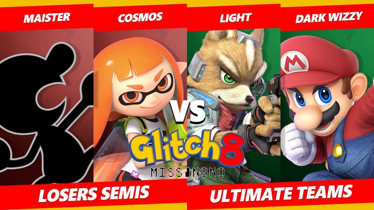 Glitch 8 SSBU - Dark Wizzy & Light Vs. Cosmos & Maister - Smash ...