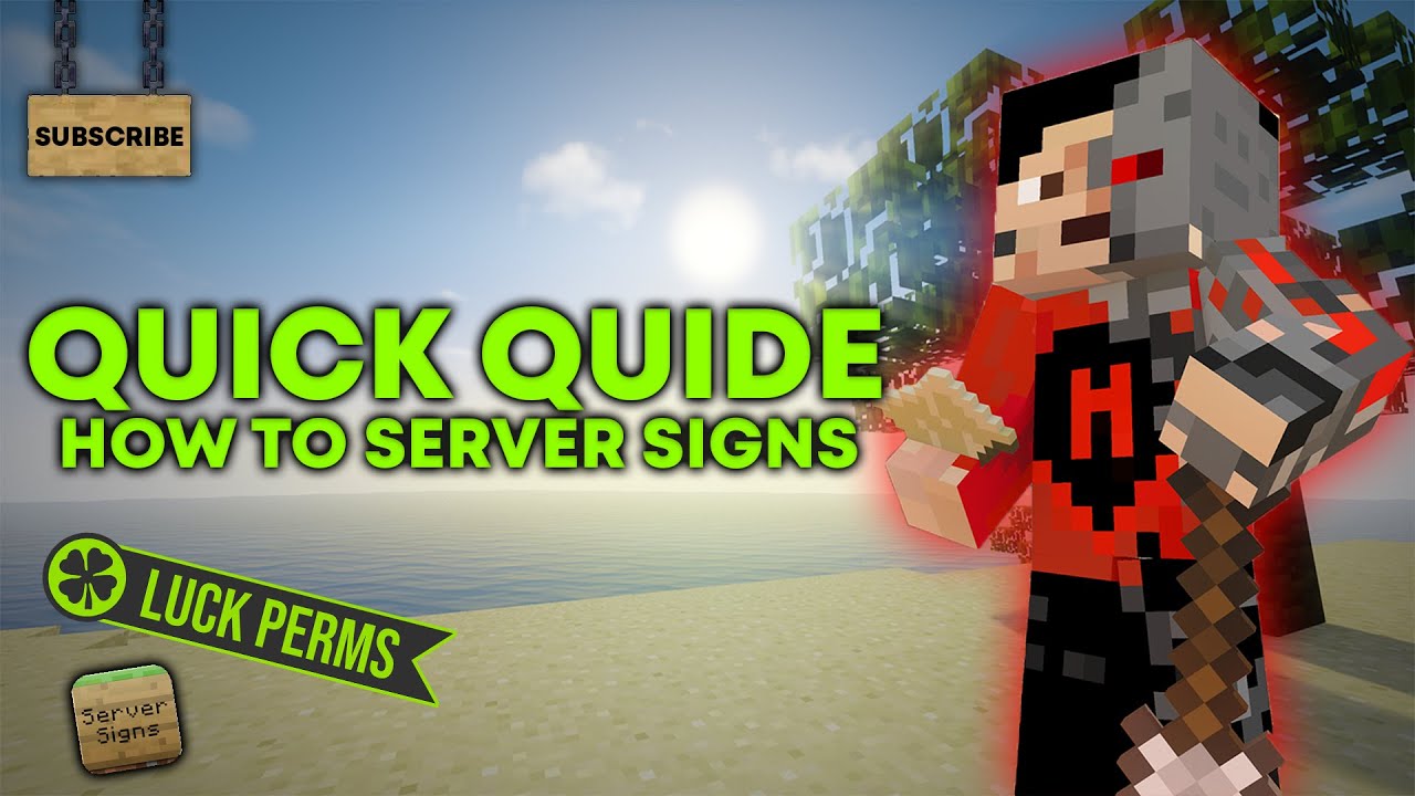 Mastering Minecraft Server Signs: Streaming & Recording Alerts - YouTube