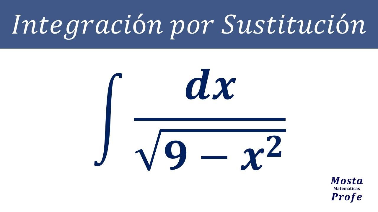 Integral raíz cuadrada denominador binomio grado 2 por sustitución que ...