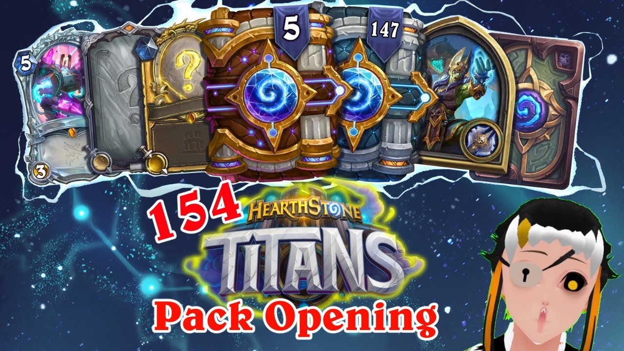 An EPIC FILLED 154 TITANS Pack Opening! | TITANS Hearthstone Pack ...