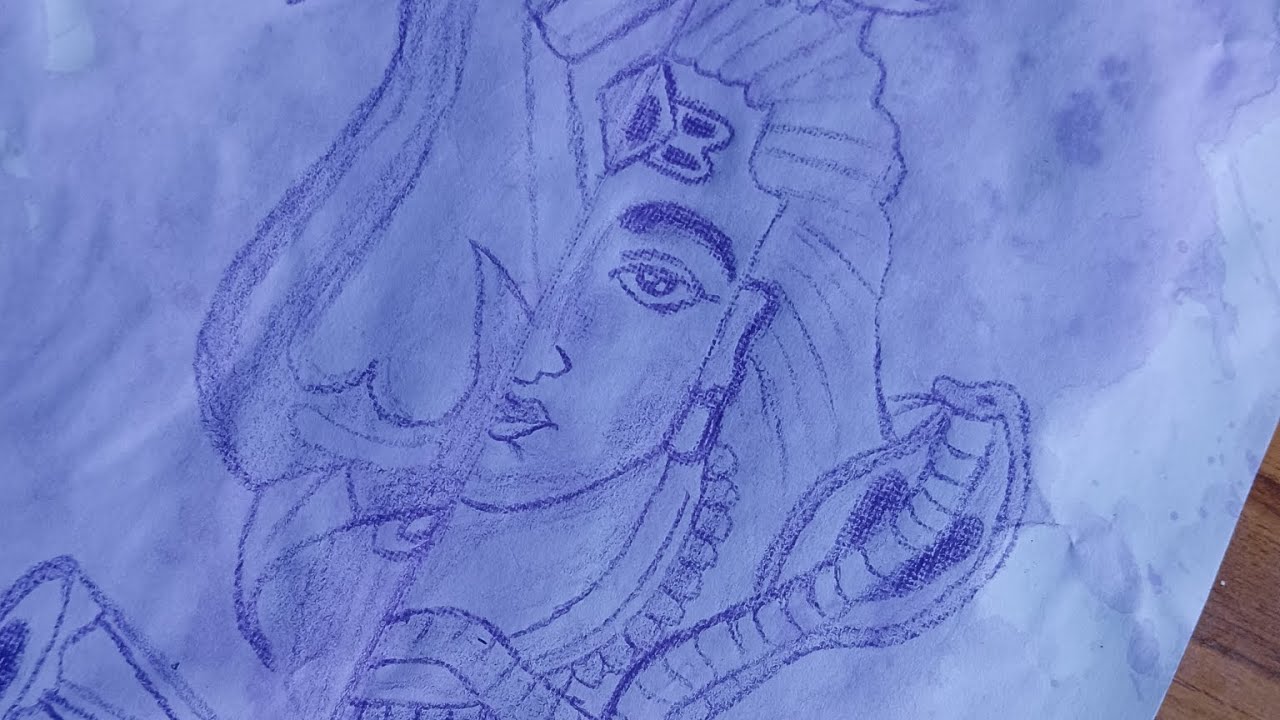 purple drowing of maha dav. - YouTube