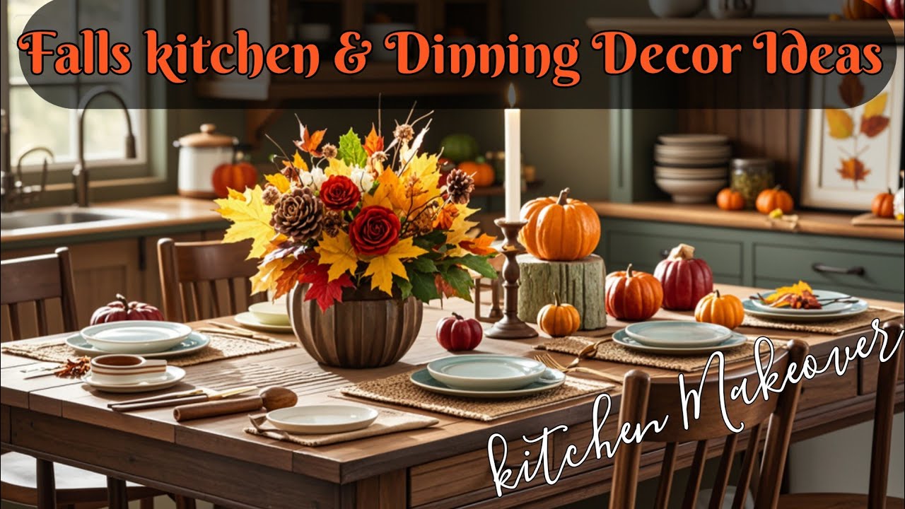 Cozy Up! Fall Kitchen & Dining Designs - YouTube