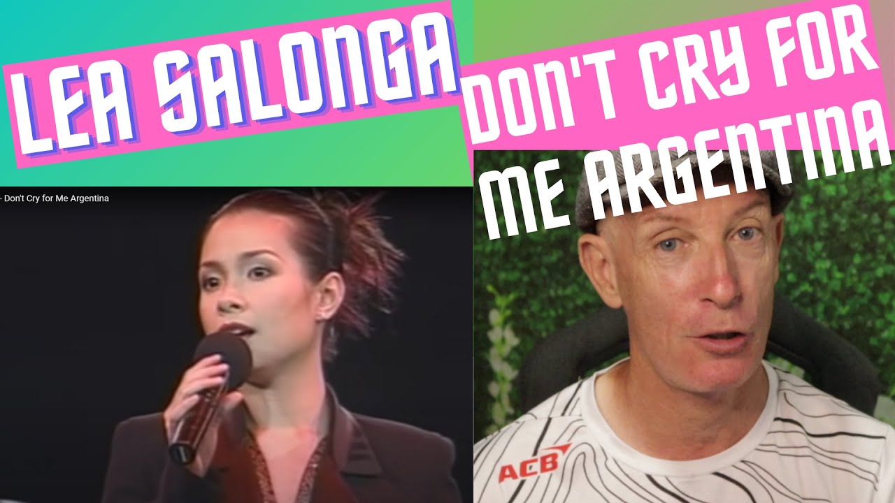 Lea Salonga, Don't Cry For Me Argentina first time reaction. Purely ...