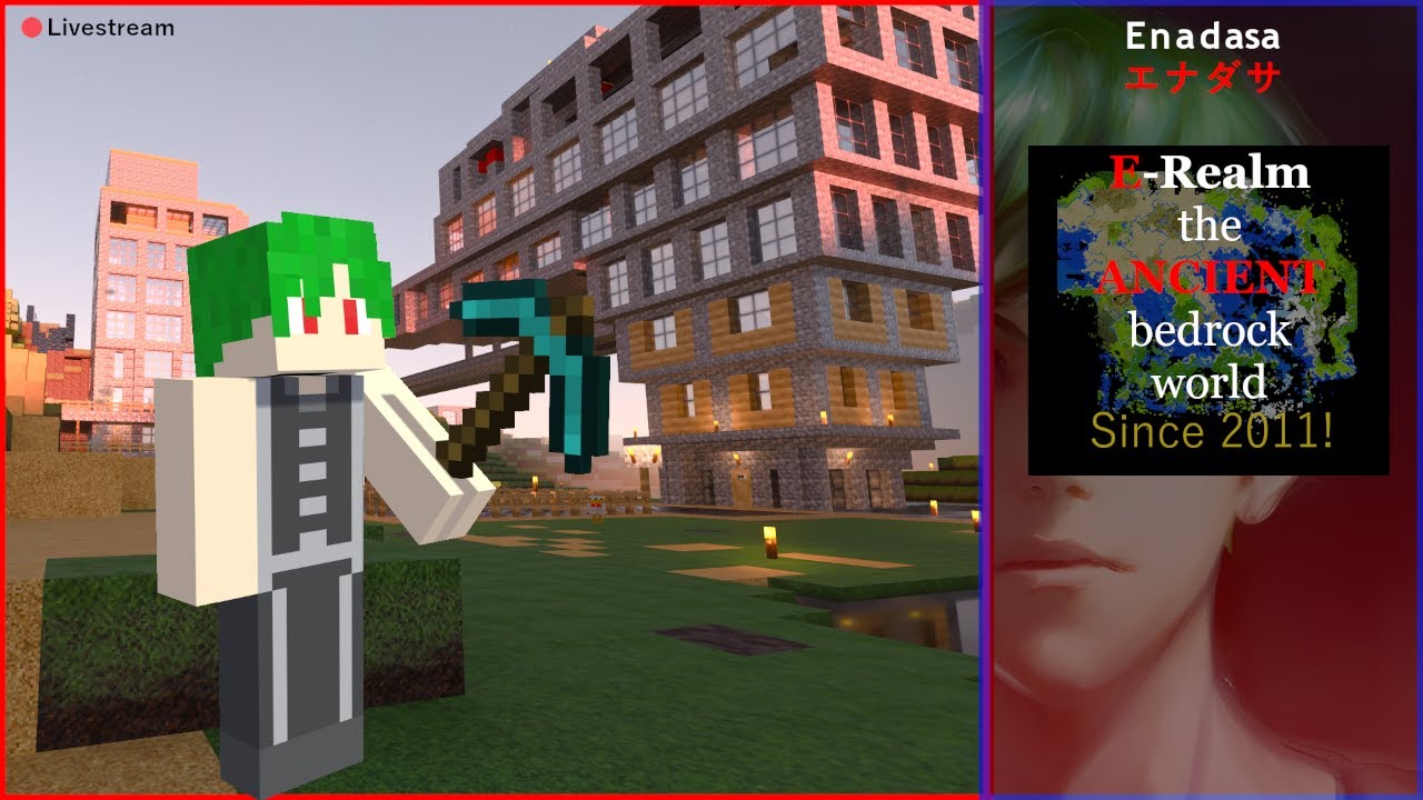 Minecraft Bedrock: EWorld a peaceful let's play! Live till I fall ...