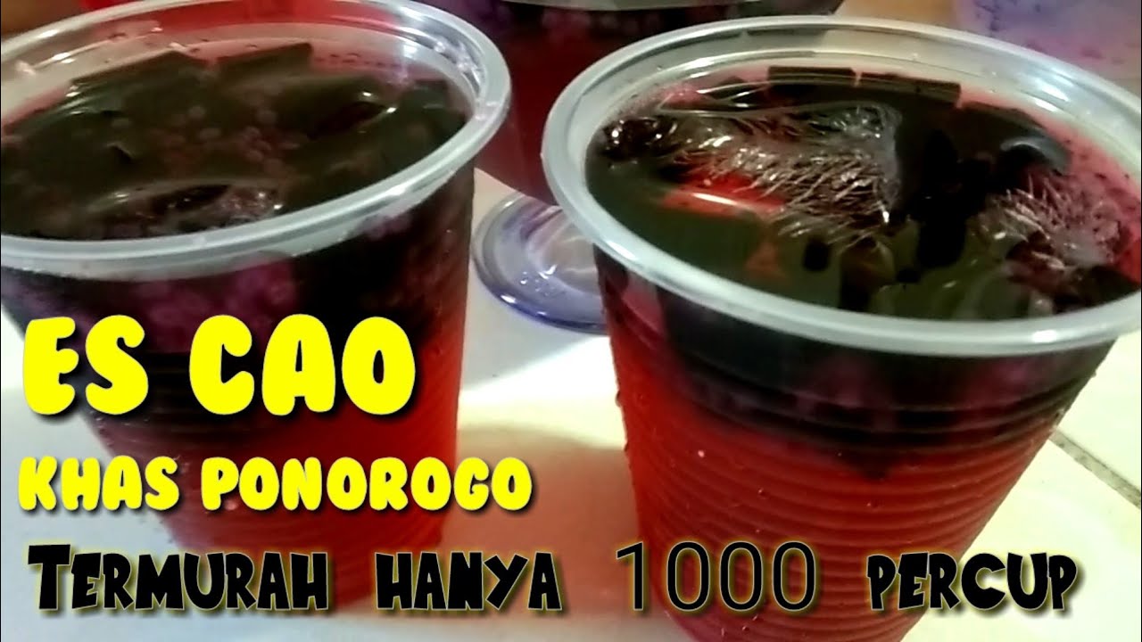 Es Cao Segar dan enak|| Es cao khas Ponorogo - YouTube