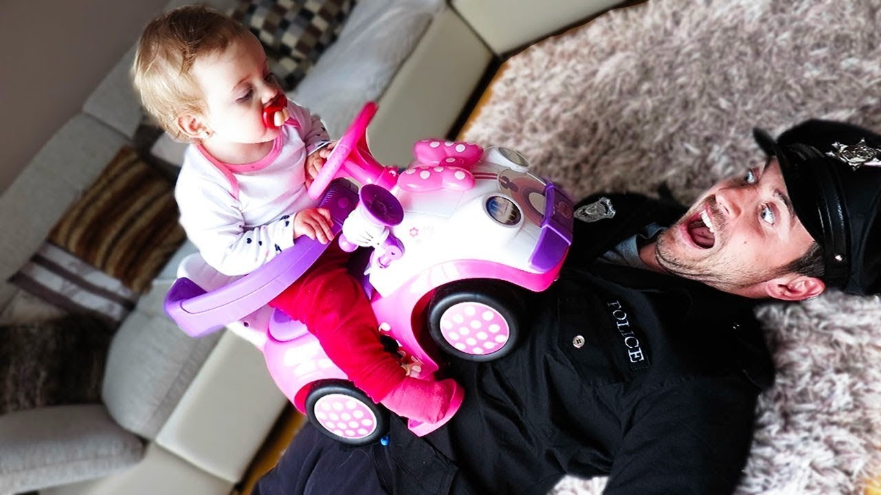 UGLY BABY RUN OVER POLICEMAN Hit By Car! Freaky Mommy Police Officer ...