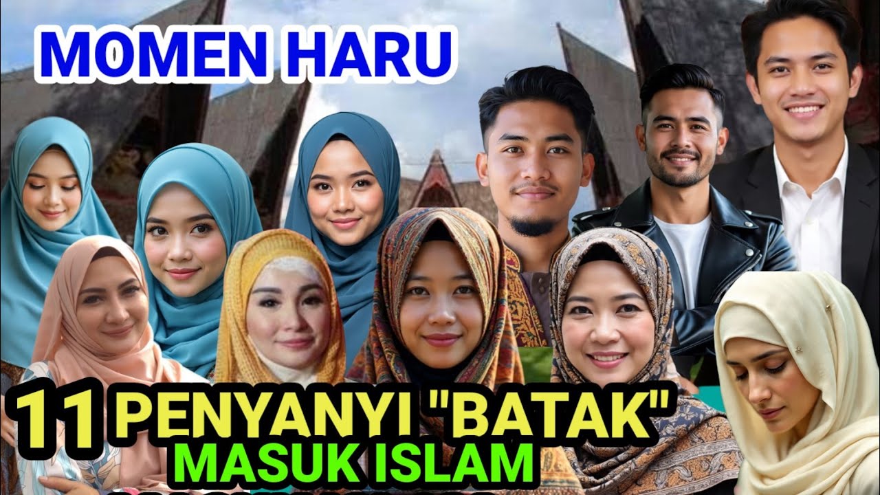 KEREN‼️11 PENYANYI SUKU BATAK MASUK ISLAM - YouTube