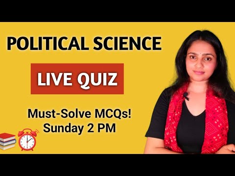 Political science live quiz with explanation - YouTube
