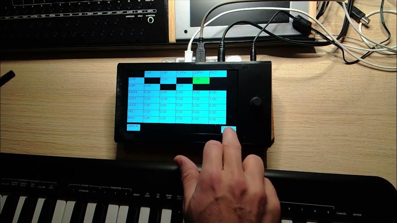 Noodling and sneak peek at new UI on Teensy synth - YouTube
