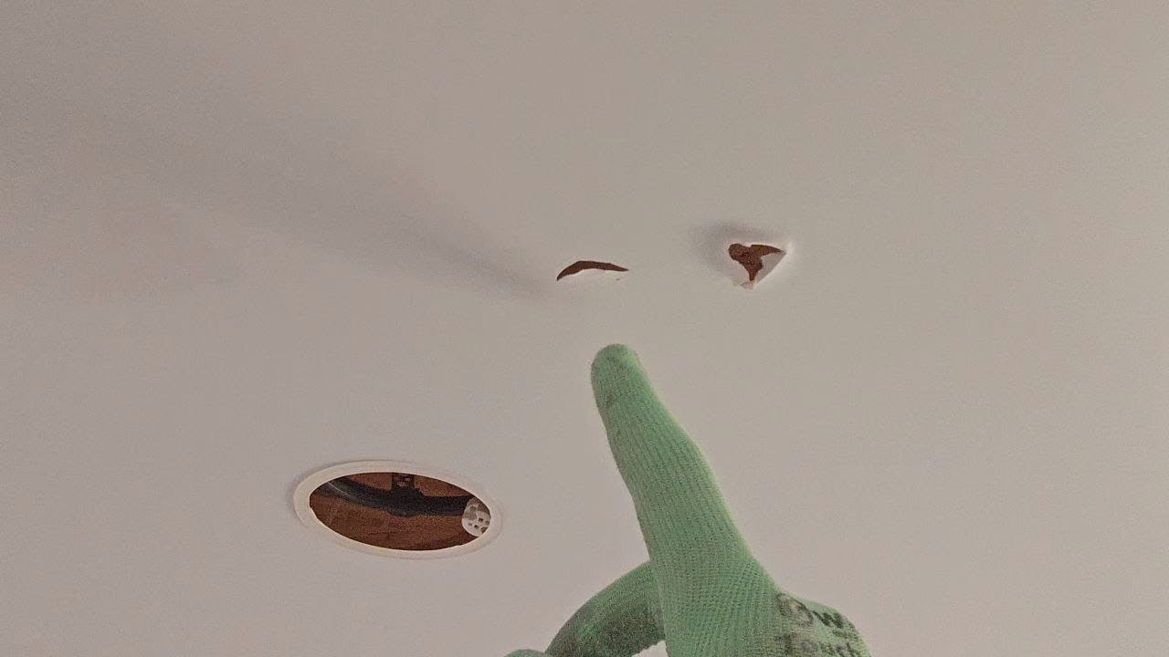 Incredible stretch ceiling repair - YouTube