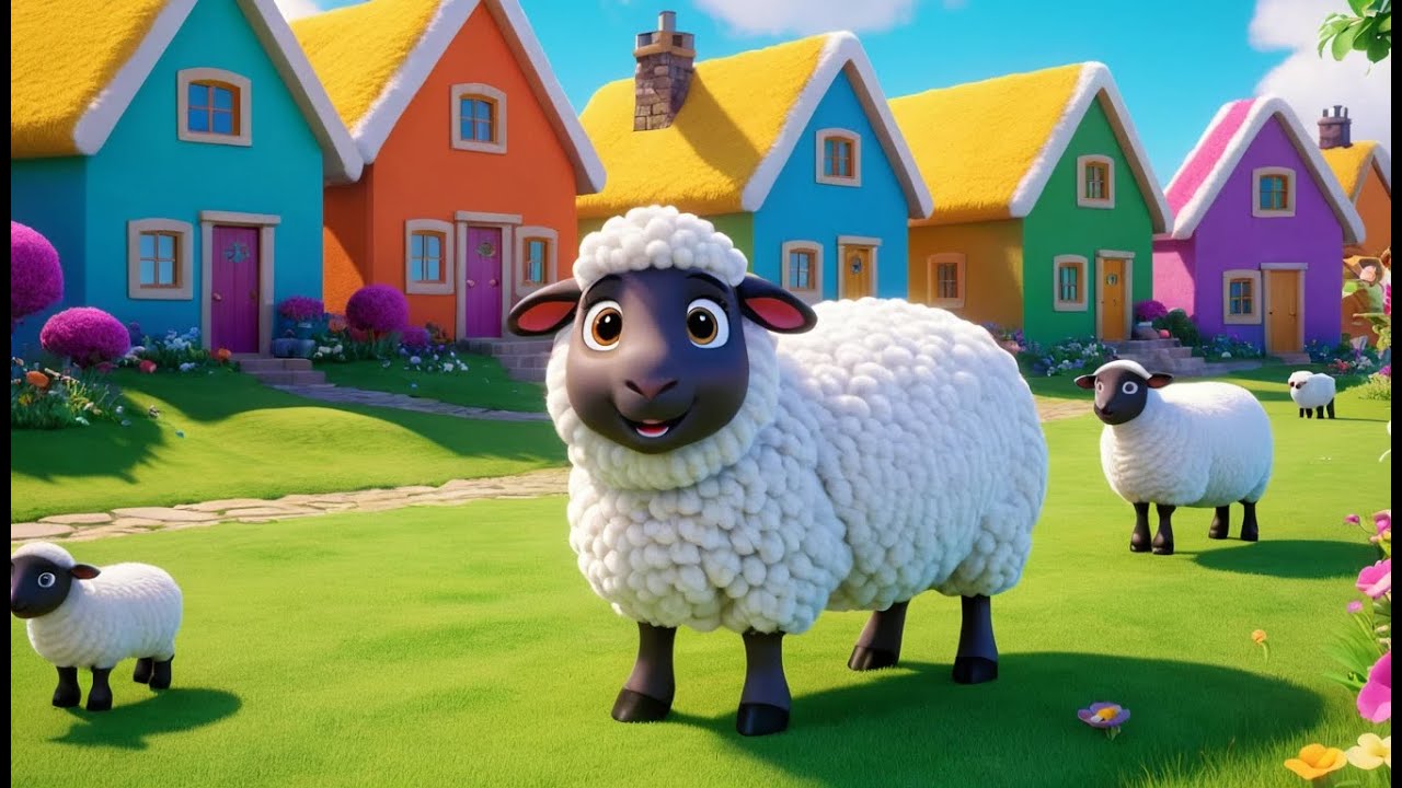 White Sheep, Fluffy and Fat | Cute Sheep Song for Toddlers | Gentle ...