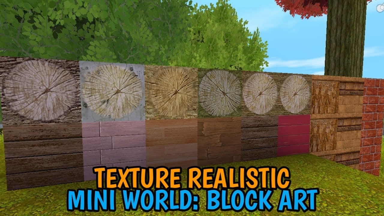 Texture Realistic Sungguh Smooth - Mini World Block Art - YouTube