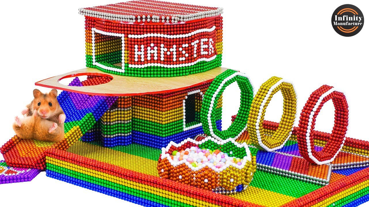 TOP 1 DIY : Build a Playground for Hamsters with Magnetic Balls - YouTube