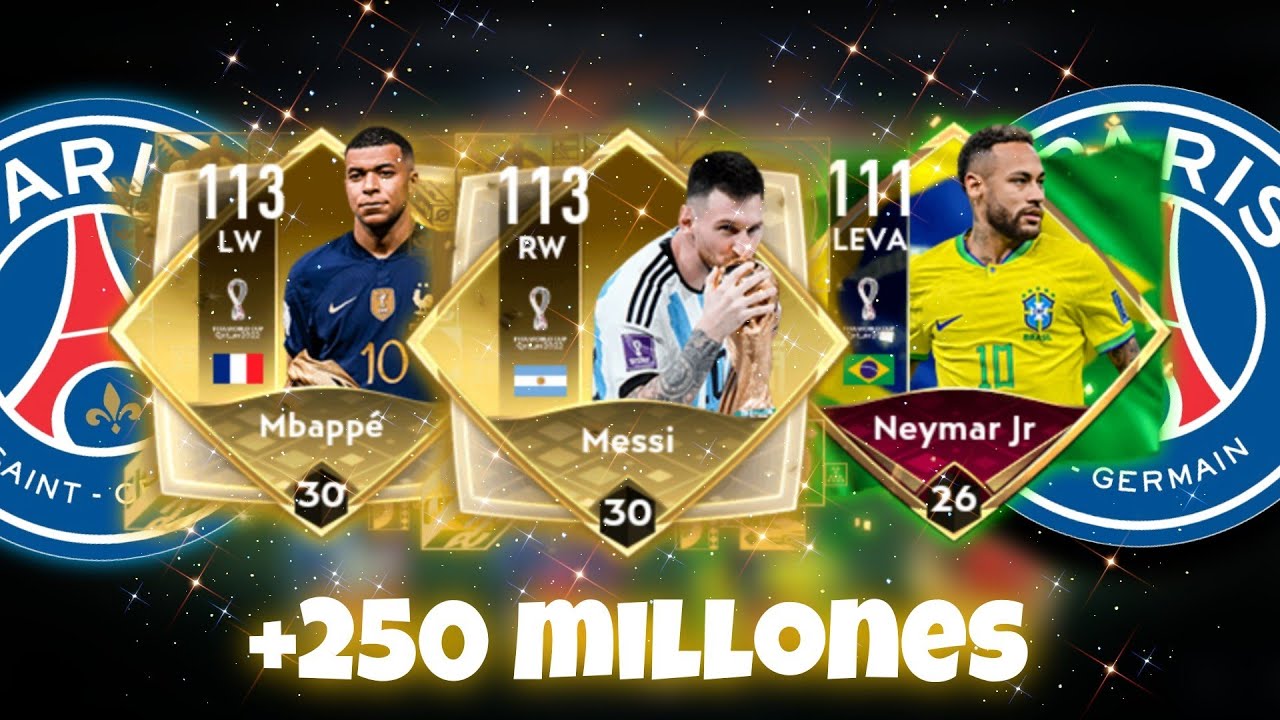 🚨IMPRESIONANTE!! FULL PSG ACTUALIZADO⚡️MESSI 113 + MBAPPE 113 + NEYMAR ...