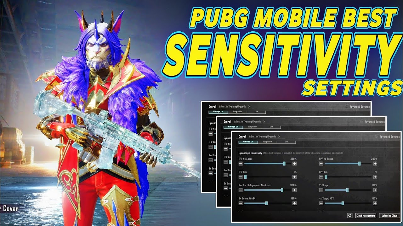Pubg Mobile Best sensitivity settings 2023 | Perfect sensitivity and ...