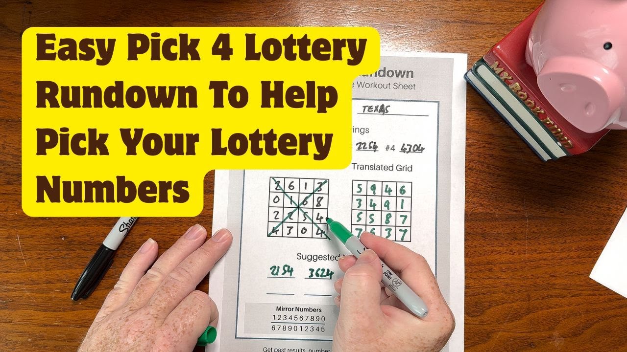 Easy Pick 4 Lottery Rundown To Help iIck Your Lottery Numbers - YouTube