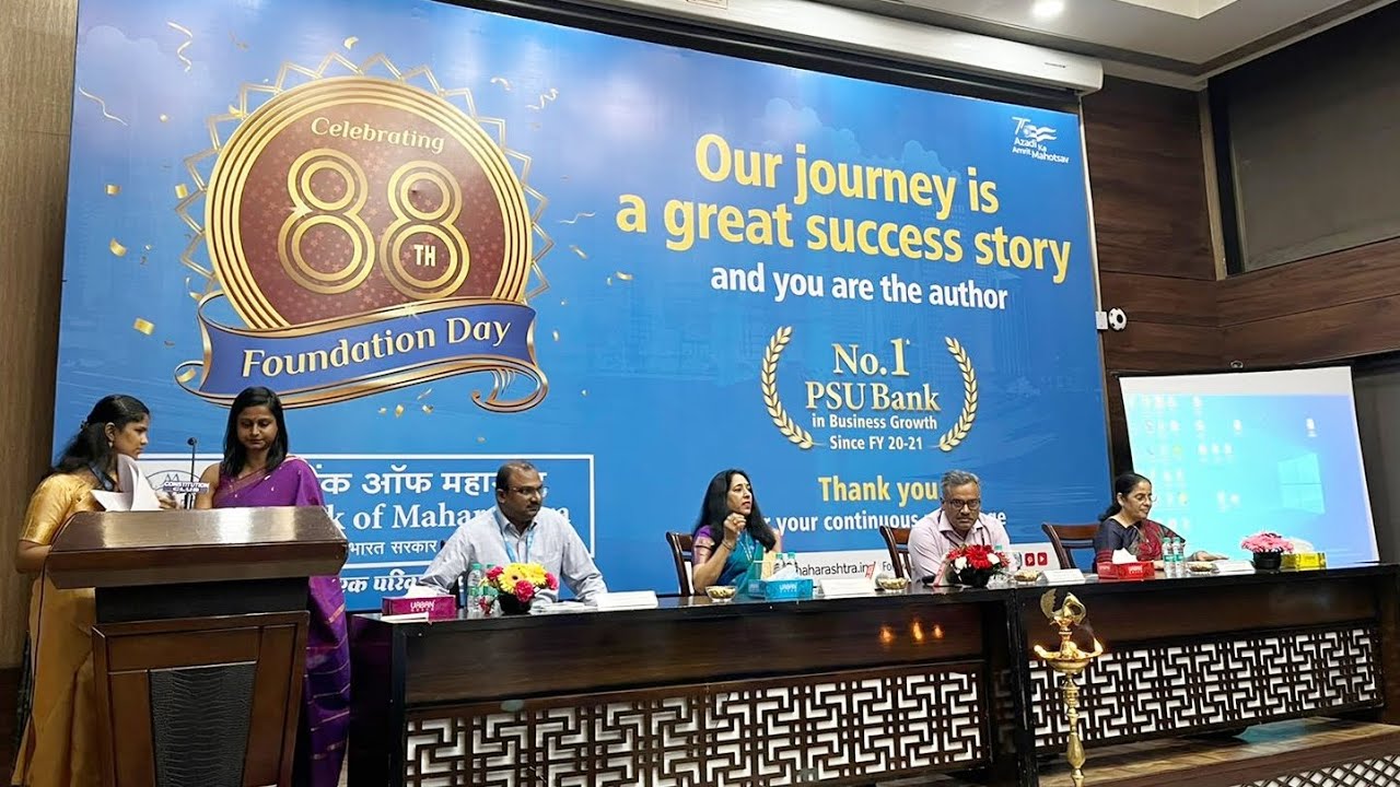 Bank of Maharashtra celebrating 88th Foundation Day at New Delhi ...