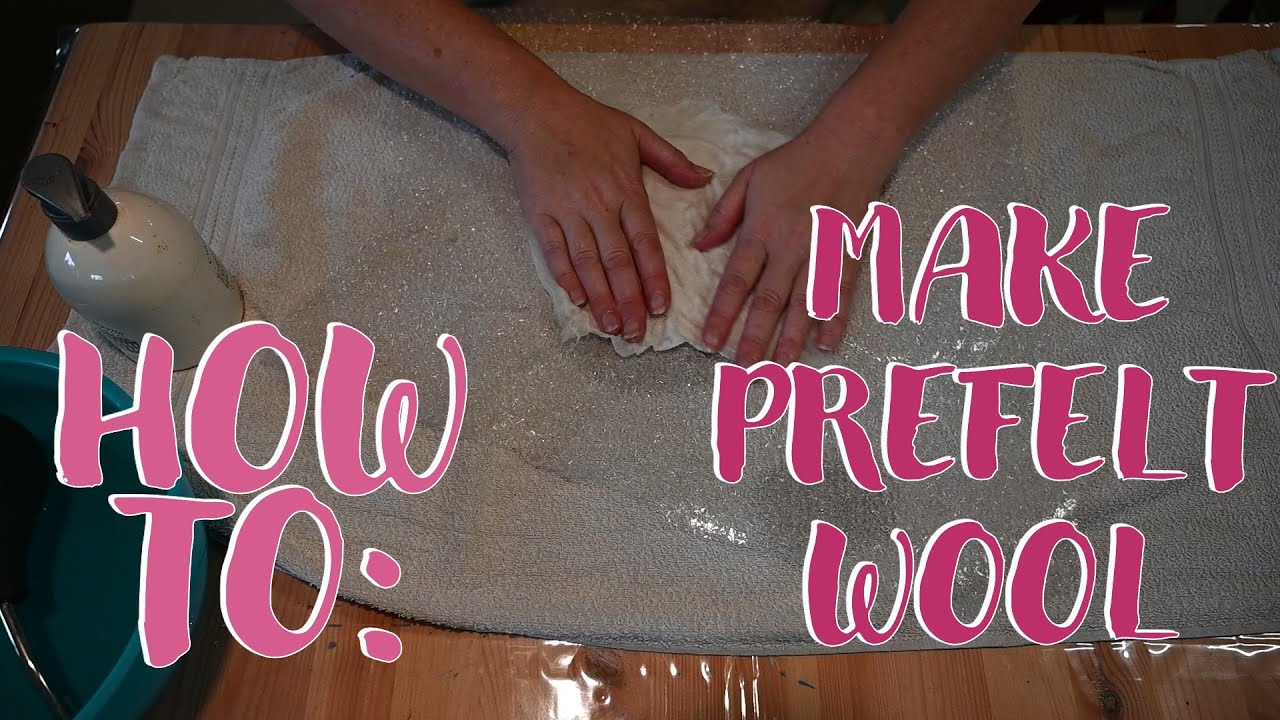 HOW TO: Prefelt with white merino-wool and cut shapes #felting #wool # ...